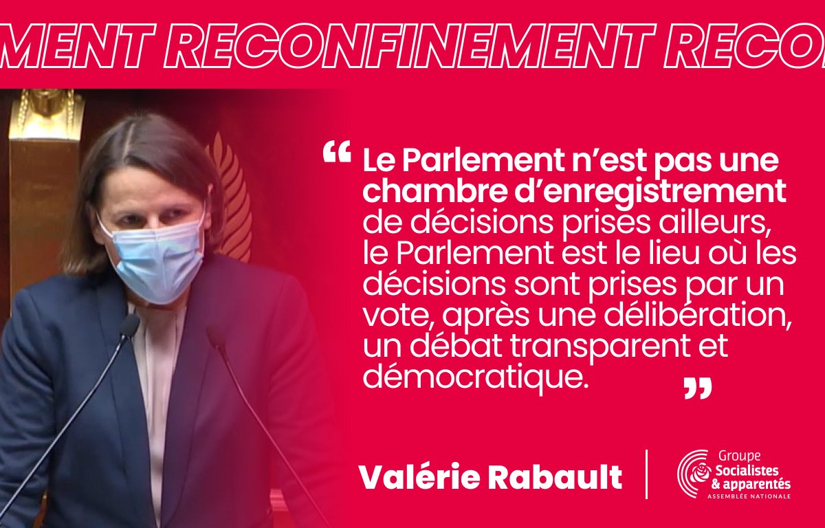 3ème confinement : Discours de Valérie RABAULT à l'Assemblée nationale ...